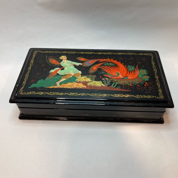vintage europe | Office | Vintage Artist Signed Russian Lacquer Box ...